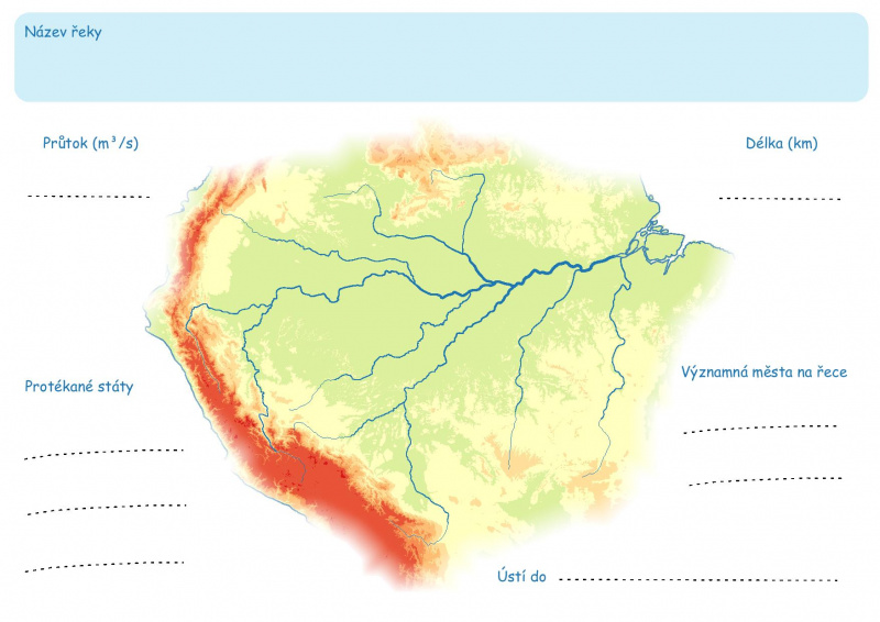 Mapy světových řek ke stažení